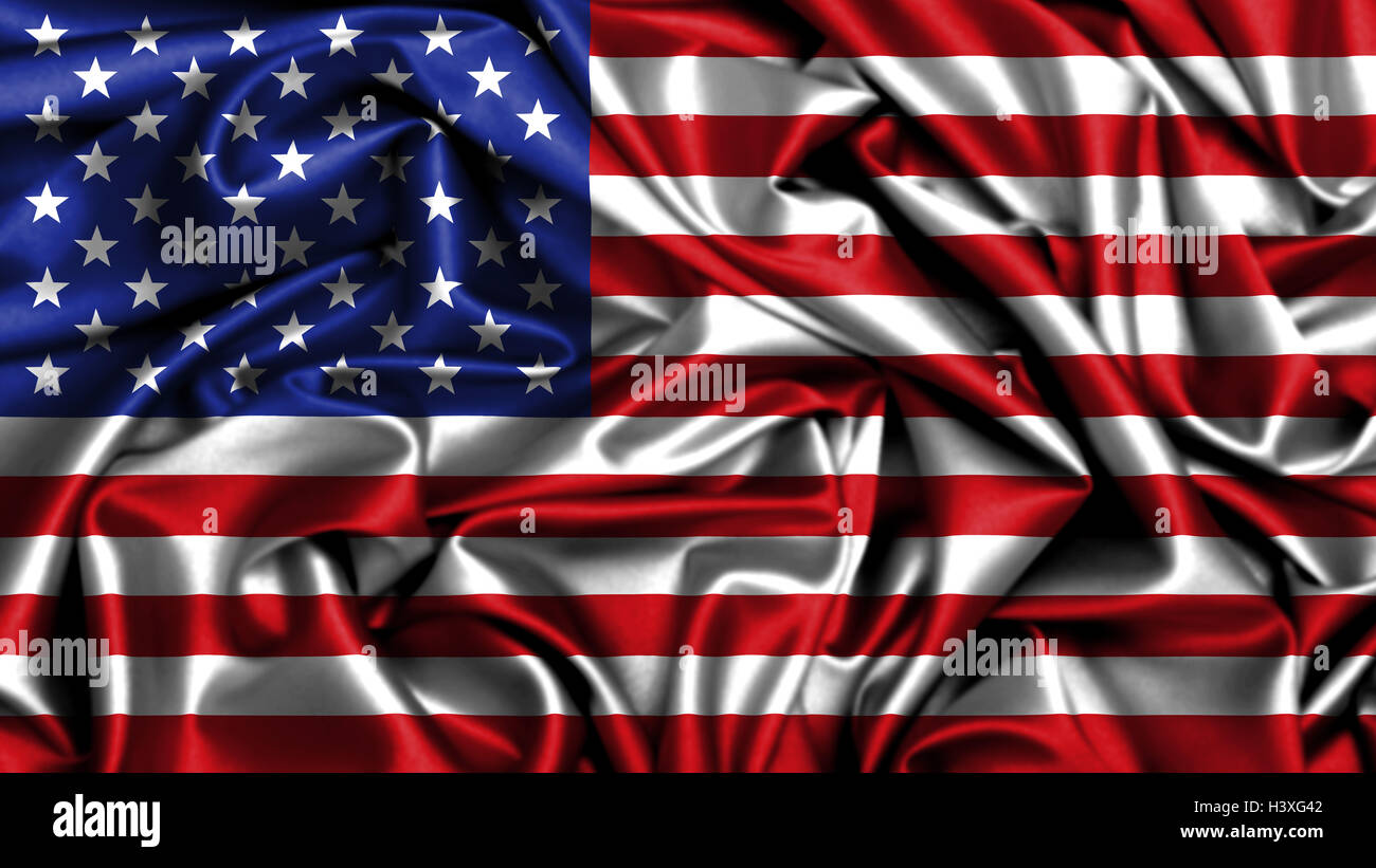 Closeup Ripple American Flag High Resolution Stock Photography and ...