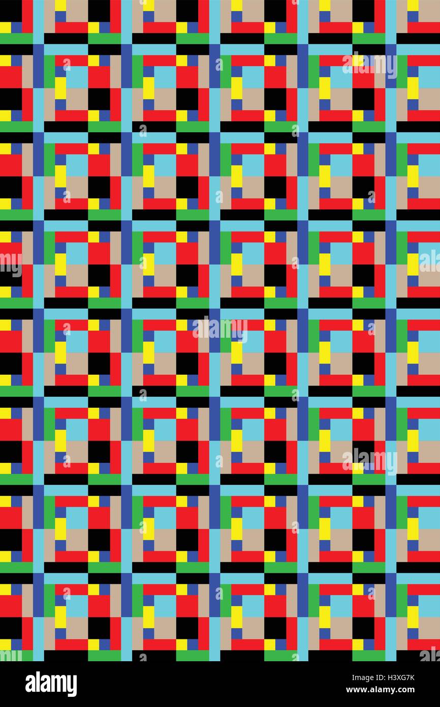 Abstract seamless vector background. Color composition of regular ...