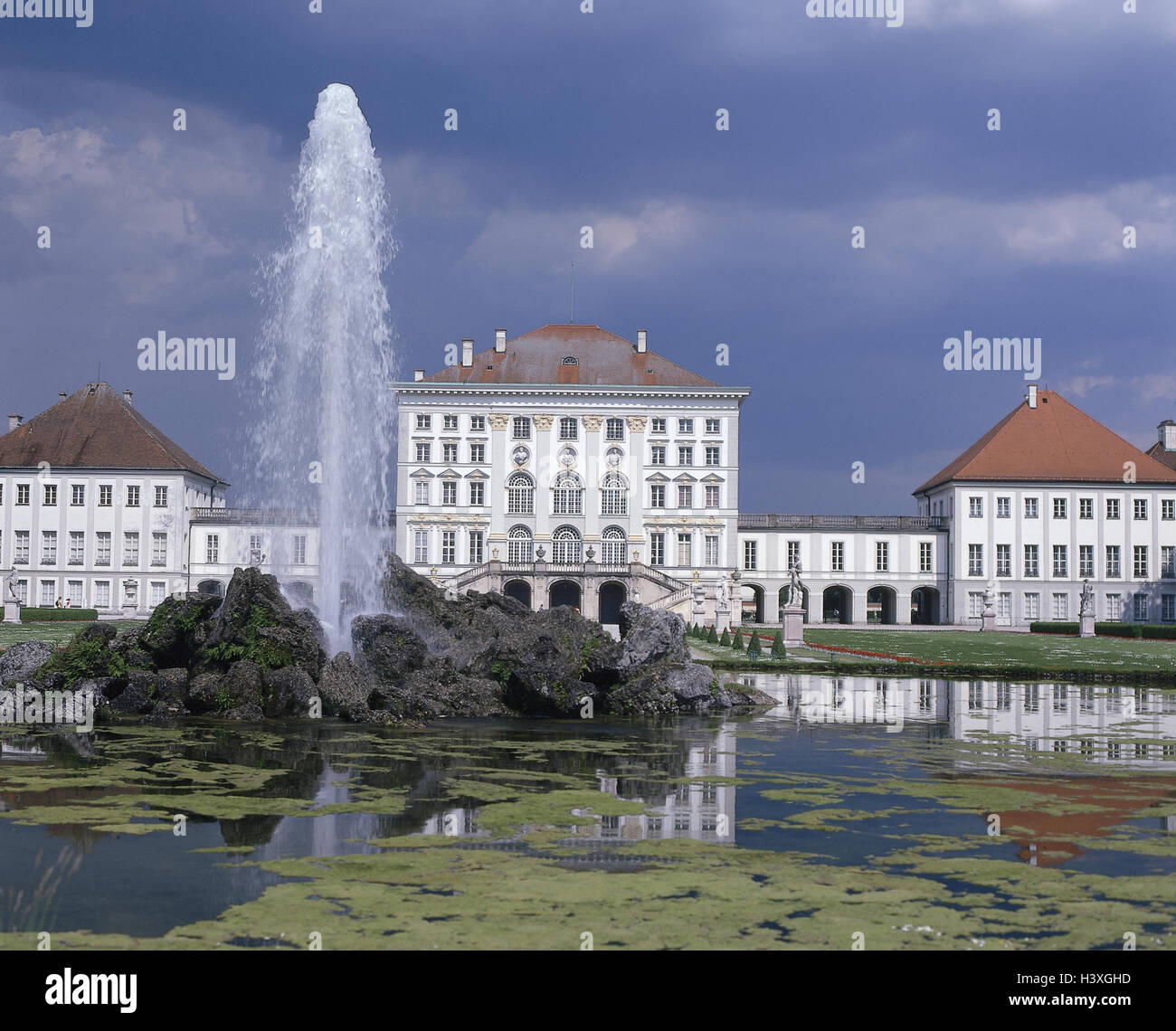 Germany, Bavaria, Munich, castle nymph castle, well, Upper Bavaria ...