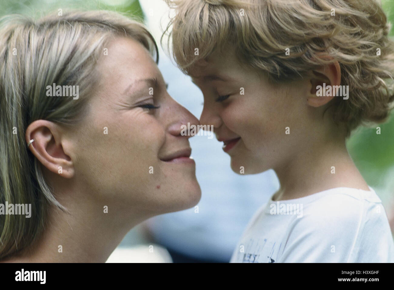 Mother, son, towards, page portrait, model released, woman, child, boy ...