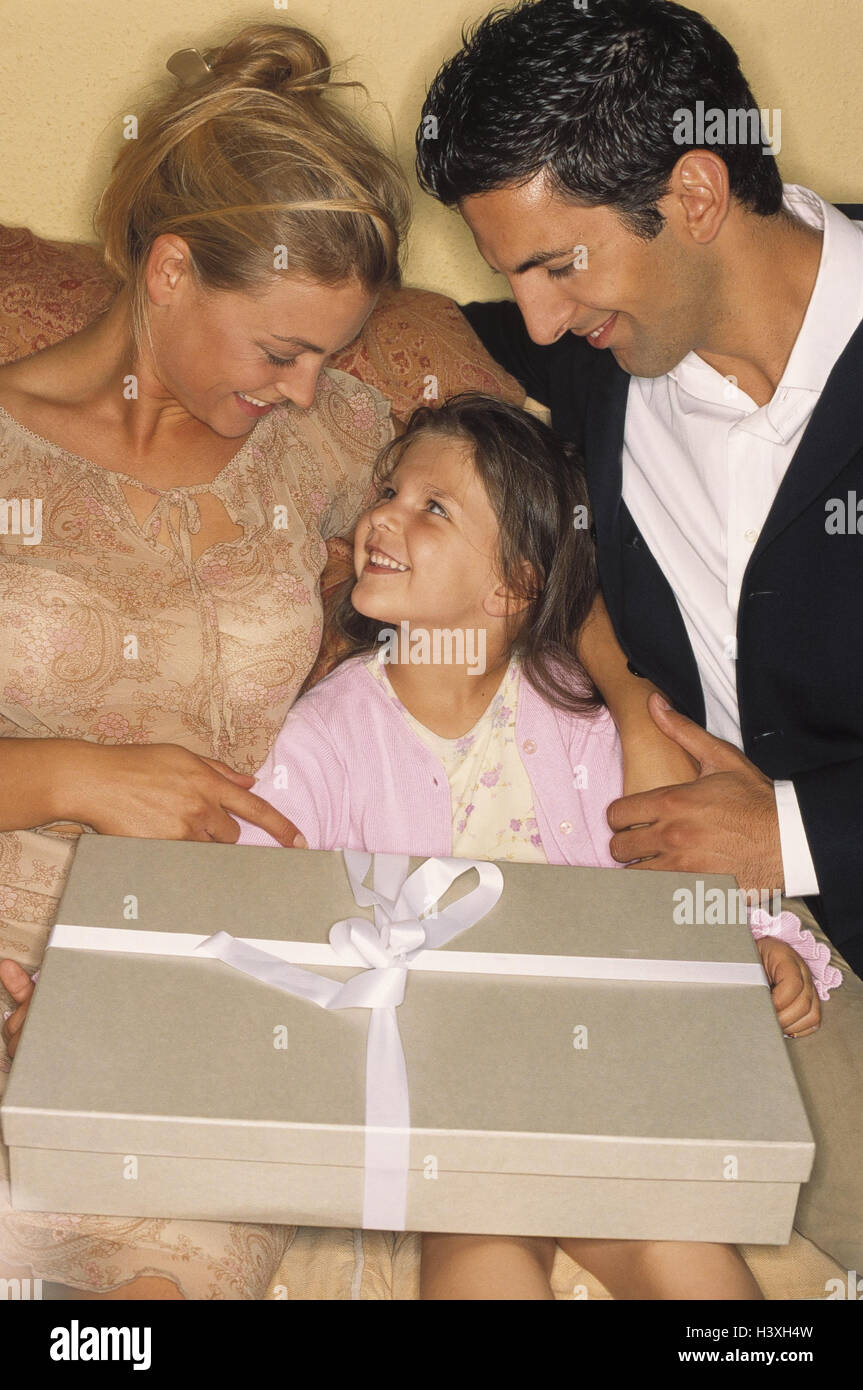 Parents, subsidiary, present, happy, detail, model released, family ...