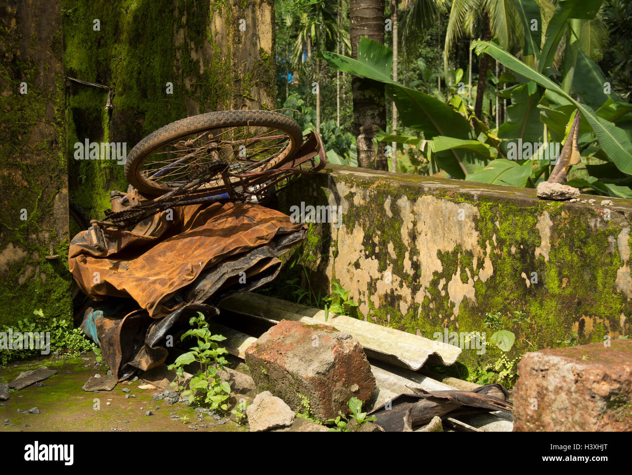 Run down thrash formed a abstract composition Stock Photo - Alamy