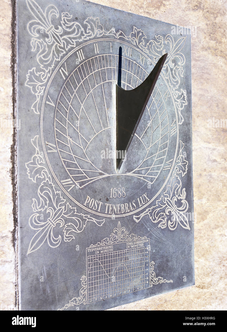 Sundial South, Africa, western cape, province west cape, Franschhoek ...