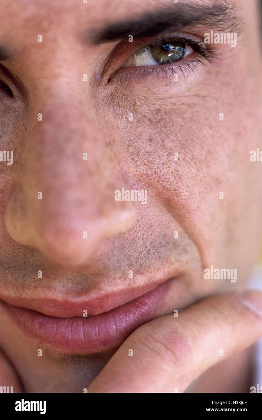 Man, look, hand, detail, thoughtful, model released, dark-haired, think ...