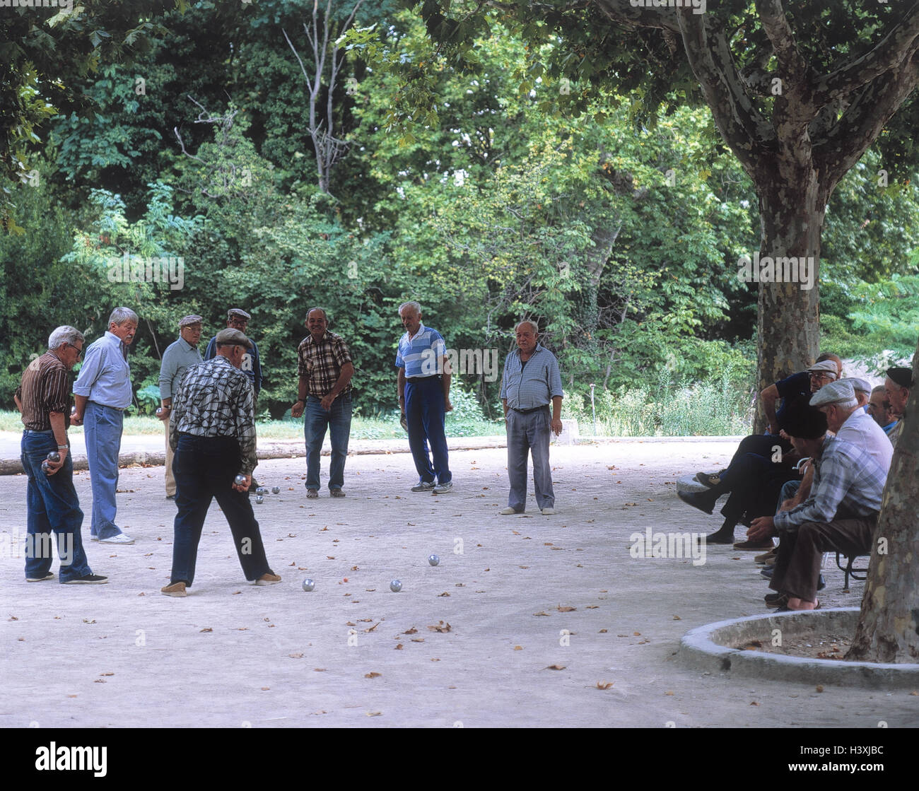 France, Provence, men, boules, Boulespieler, Boule, play, sphere game ...
