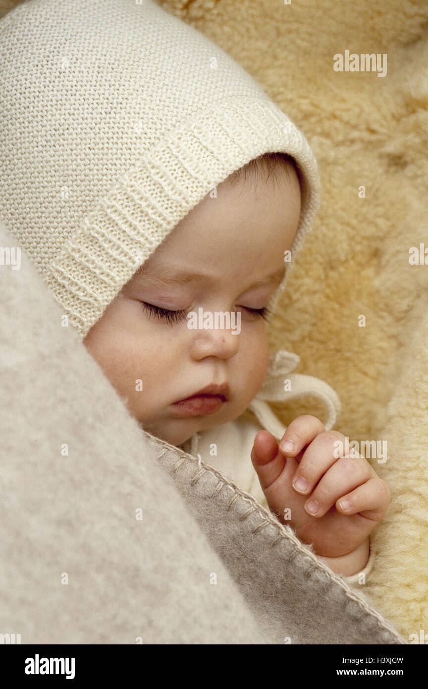 Baby, cord cap, sleep, sleep off detail, infant, child, infant, newborn ...