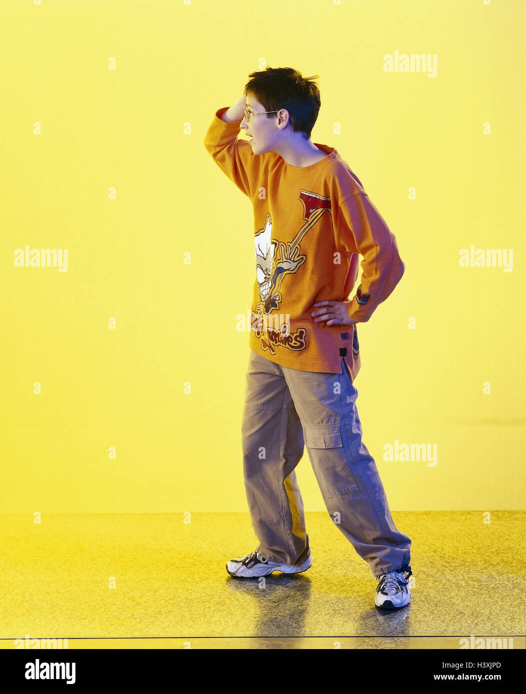 Boy, glasses, gesture, surprises, child, childhood, body language ...