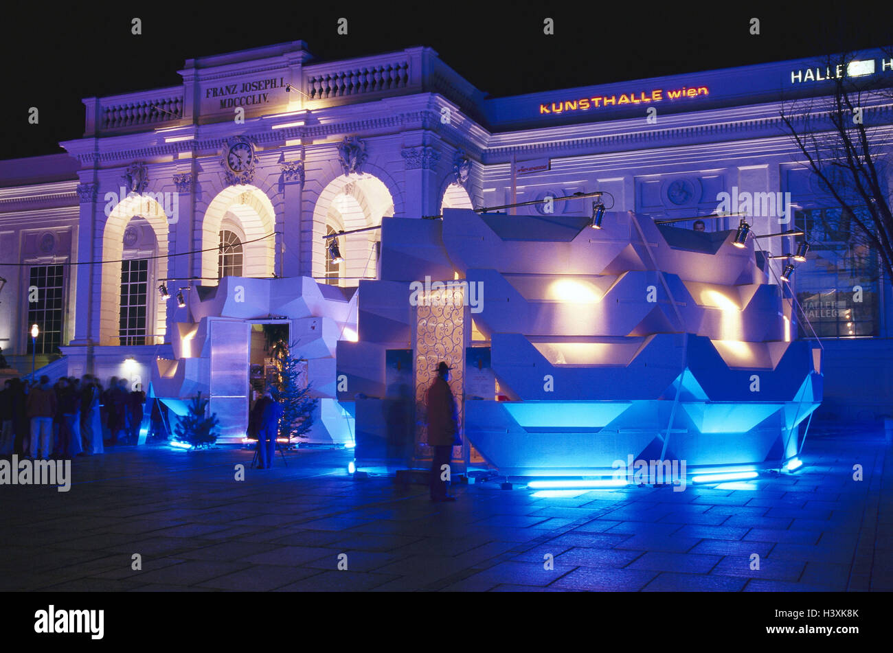 Austria, Vienna, MuseumsQuartier, arts centre, "winter in the MQ ...