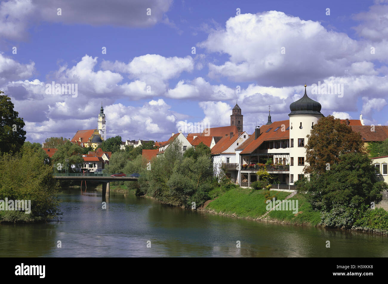 Germany romantic street donauwoerth town hi-res stock photography and ...