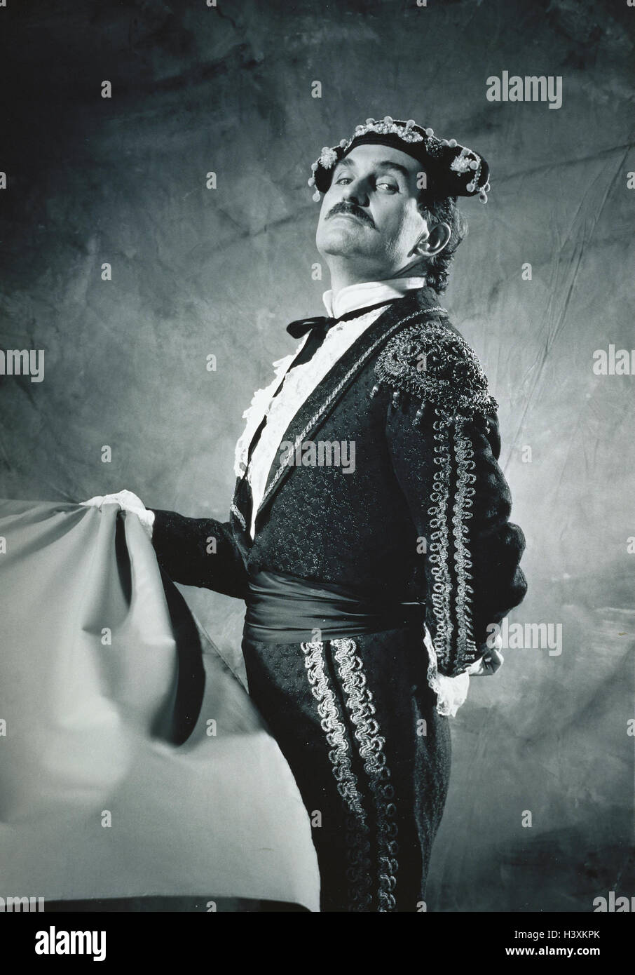 Toreador, national costume, half portrait, b/w, inside, Spain, Spaniard ...