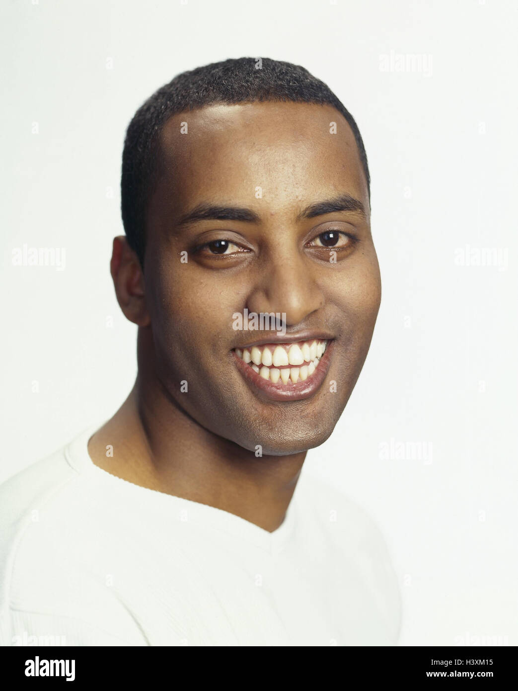 Man, non-white, young, happy, portrait, young, dark-skinned, expression ...