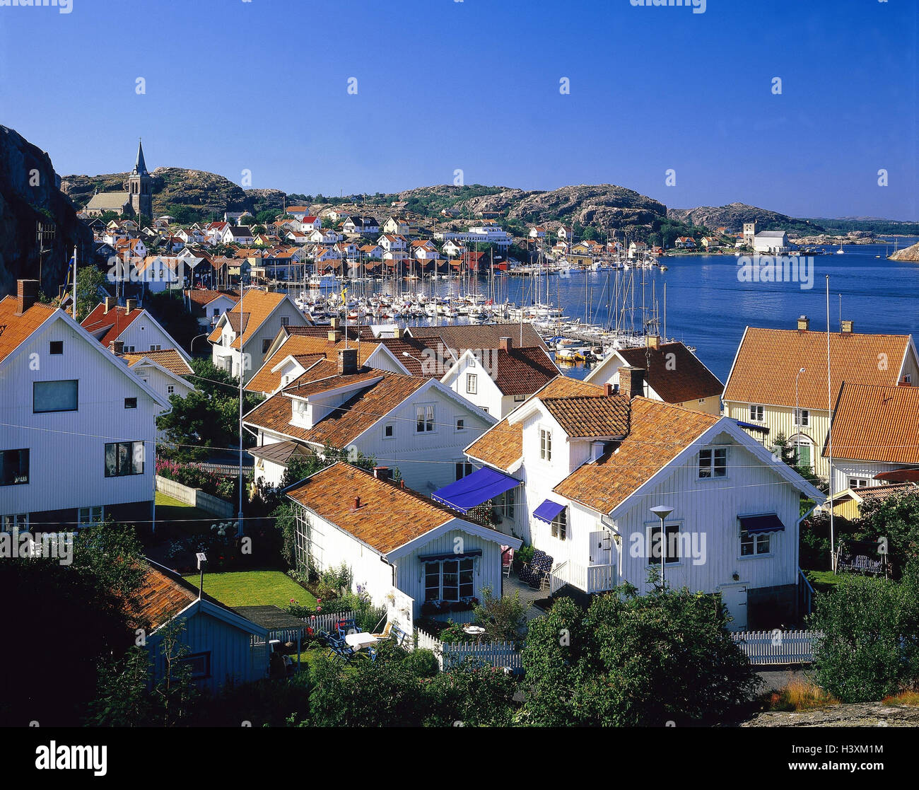 Sweden, province Bohuslän, Fjällbacka, local overview, place, village ...