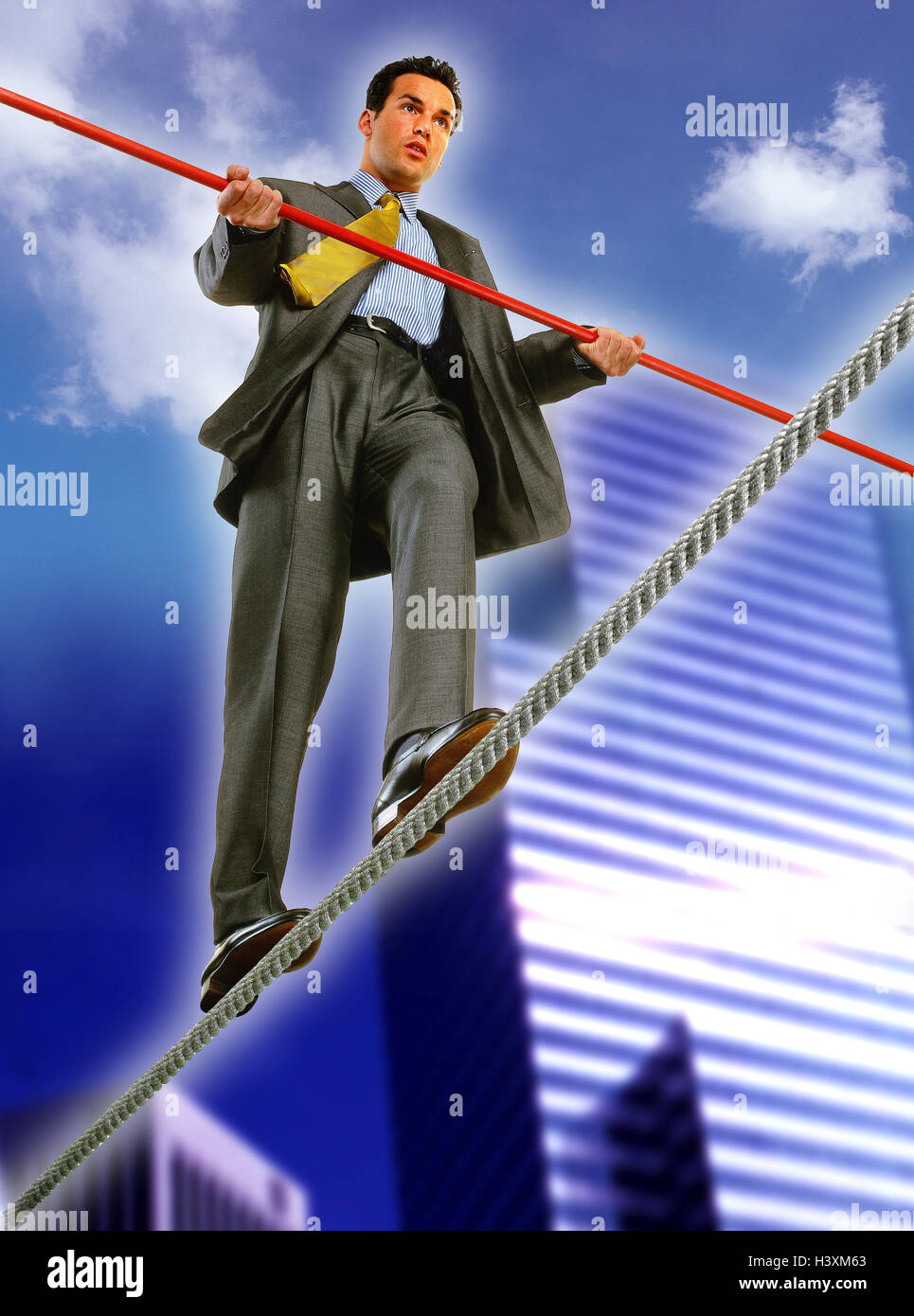 High wire balancing act hi-res stock photography and images - Alamy