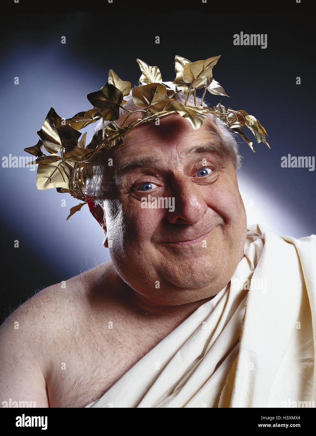 Man, to golden laurel wreath ("Caesar") mb 285 A2 Stock Photo - Alamy