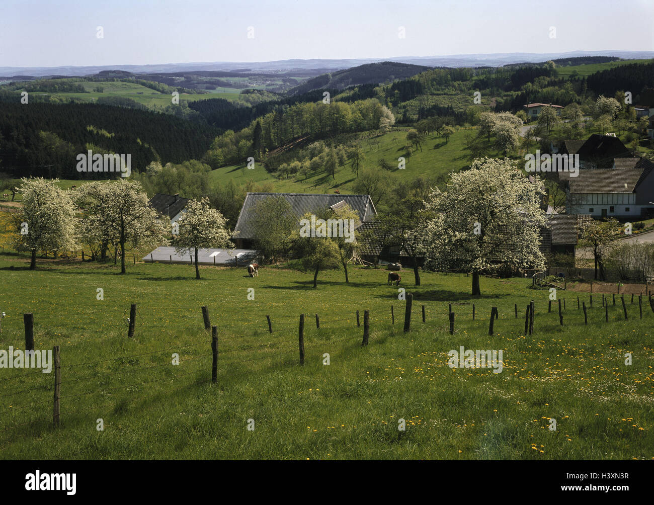 Germany, North Rhine-Westphalia, Homburger little countries Nümbrecht ...