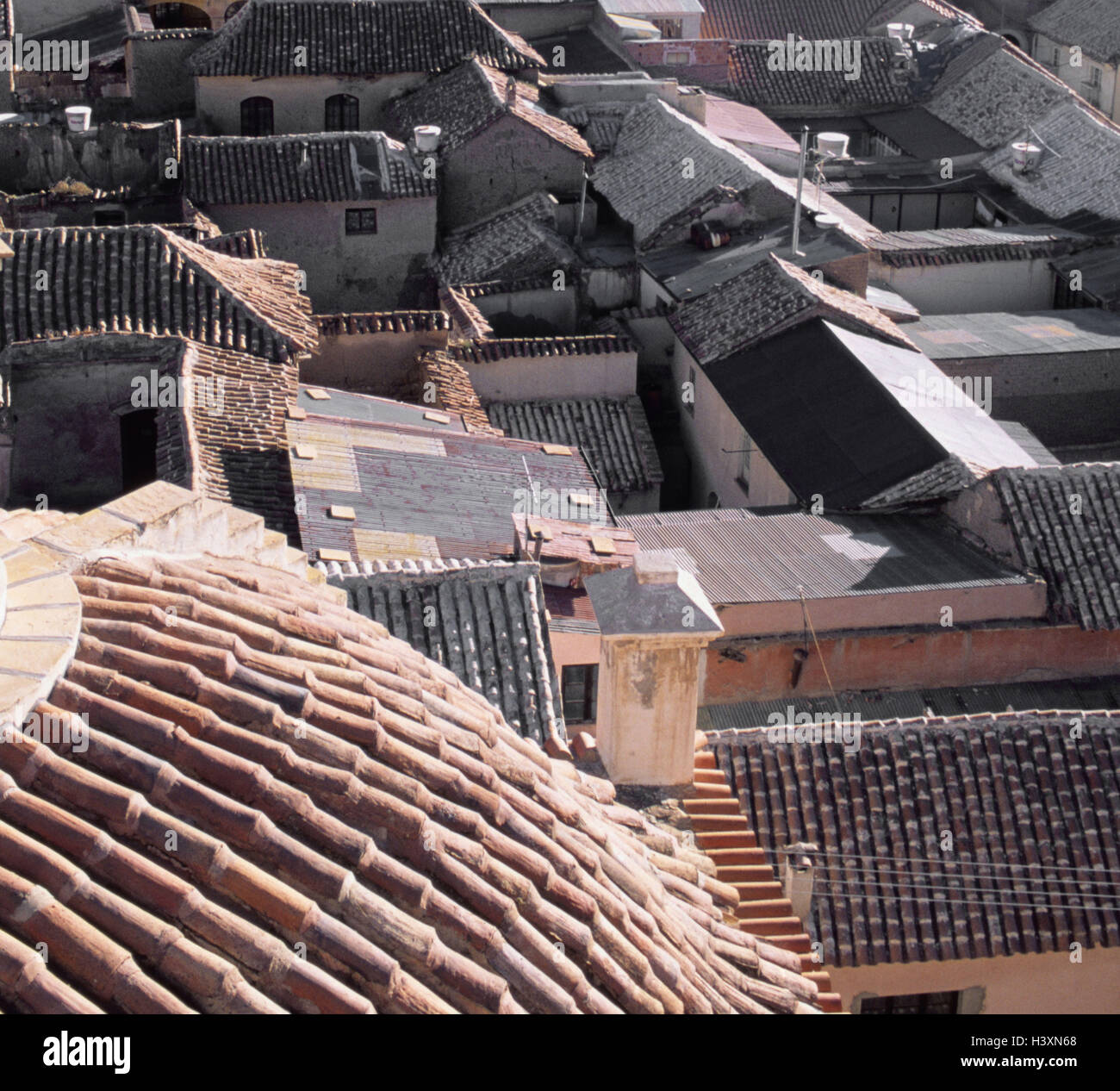 Bolivia, Potosi, town overview, detail, South America, Andes state ...