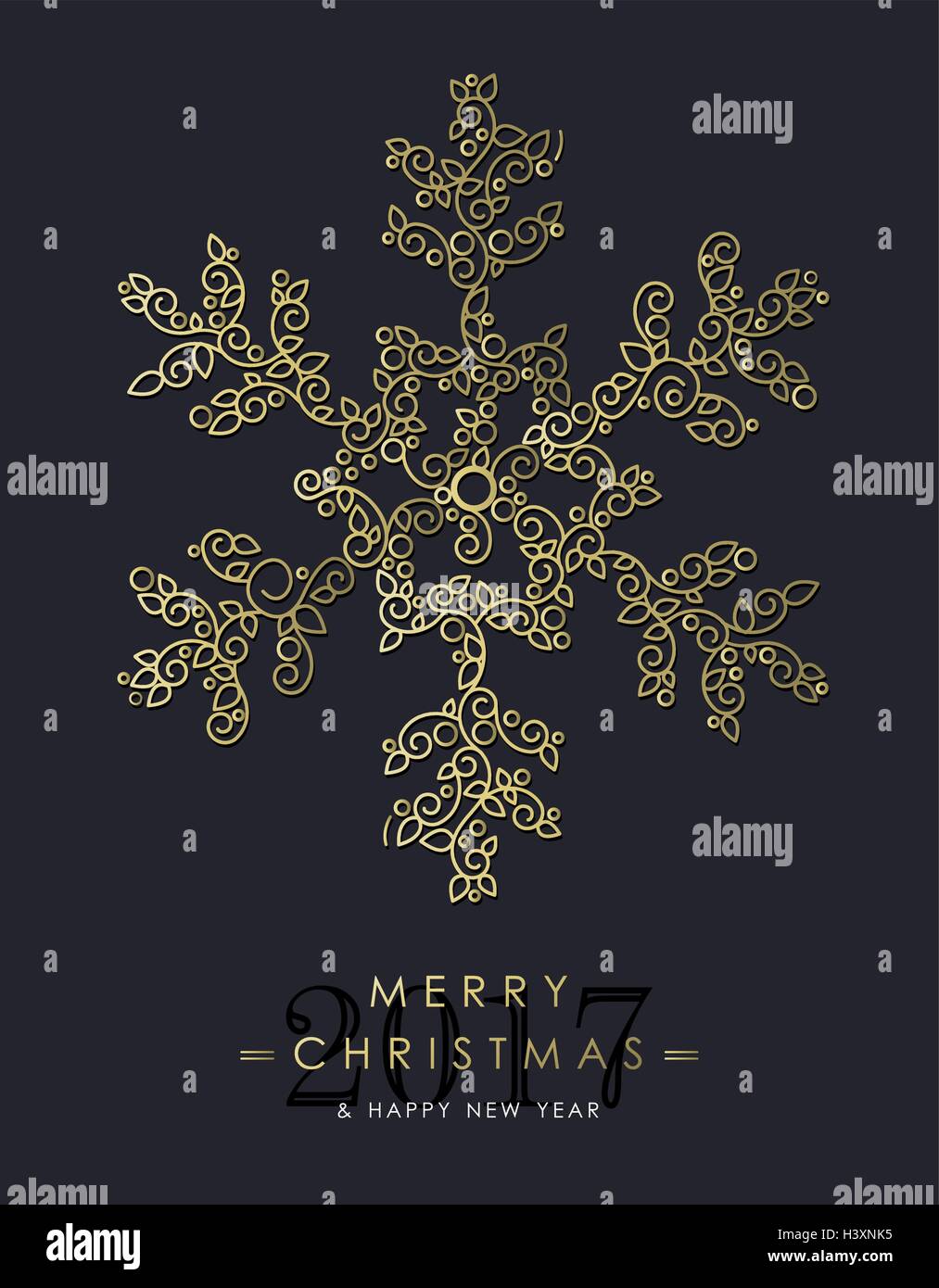 Christmas gold background snowflake hi-res stock photography and images ...