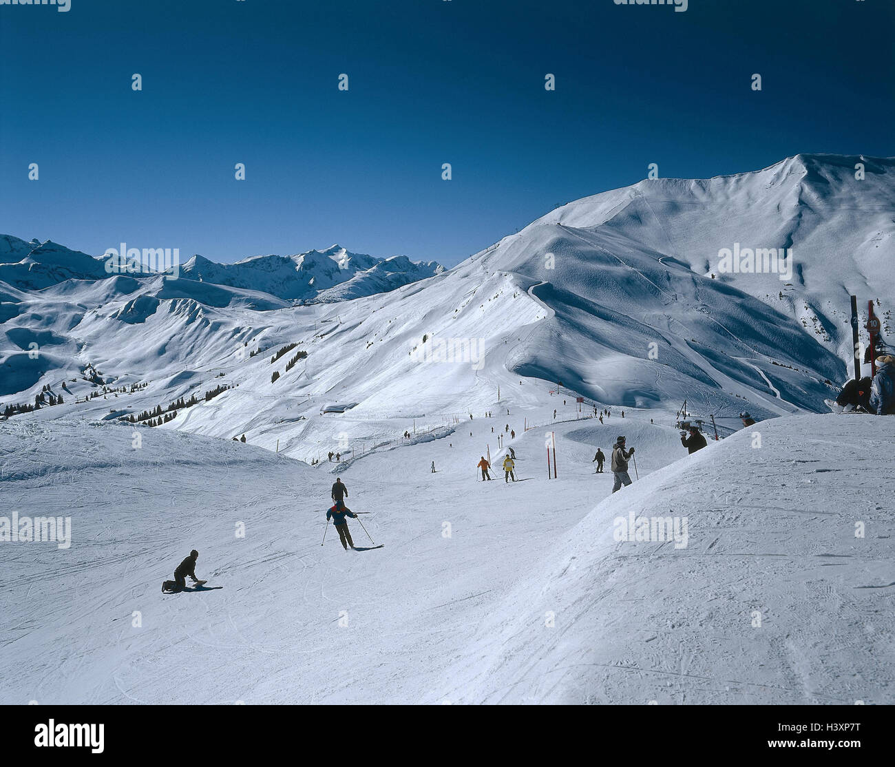 Switzerland, the Bernese Oberland, skiing area, Adel's floor ...