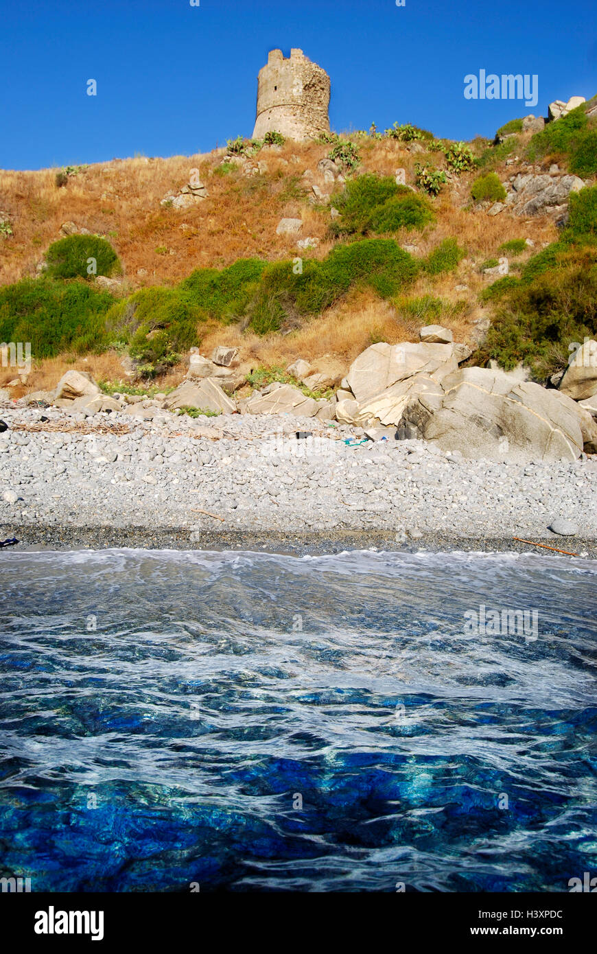 saracenic tower on beach Stock Photo - Alamy