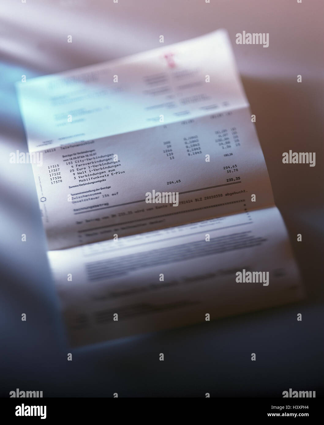 Telephone bill, telecommunications, telecommunication, voucher ...