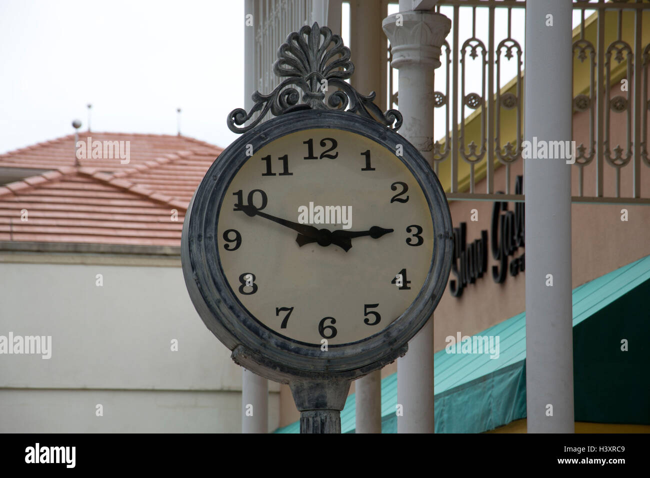 antique clock at the street Stock Photo - Alamy