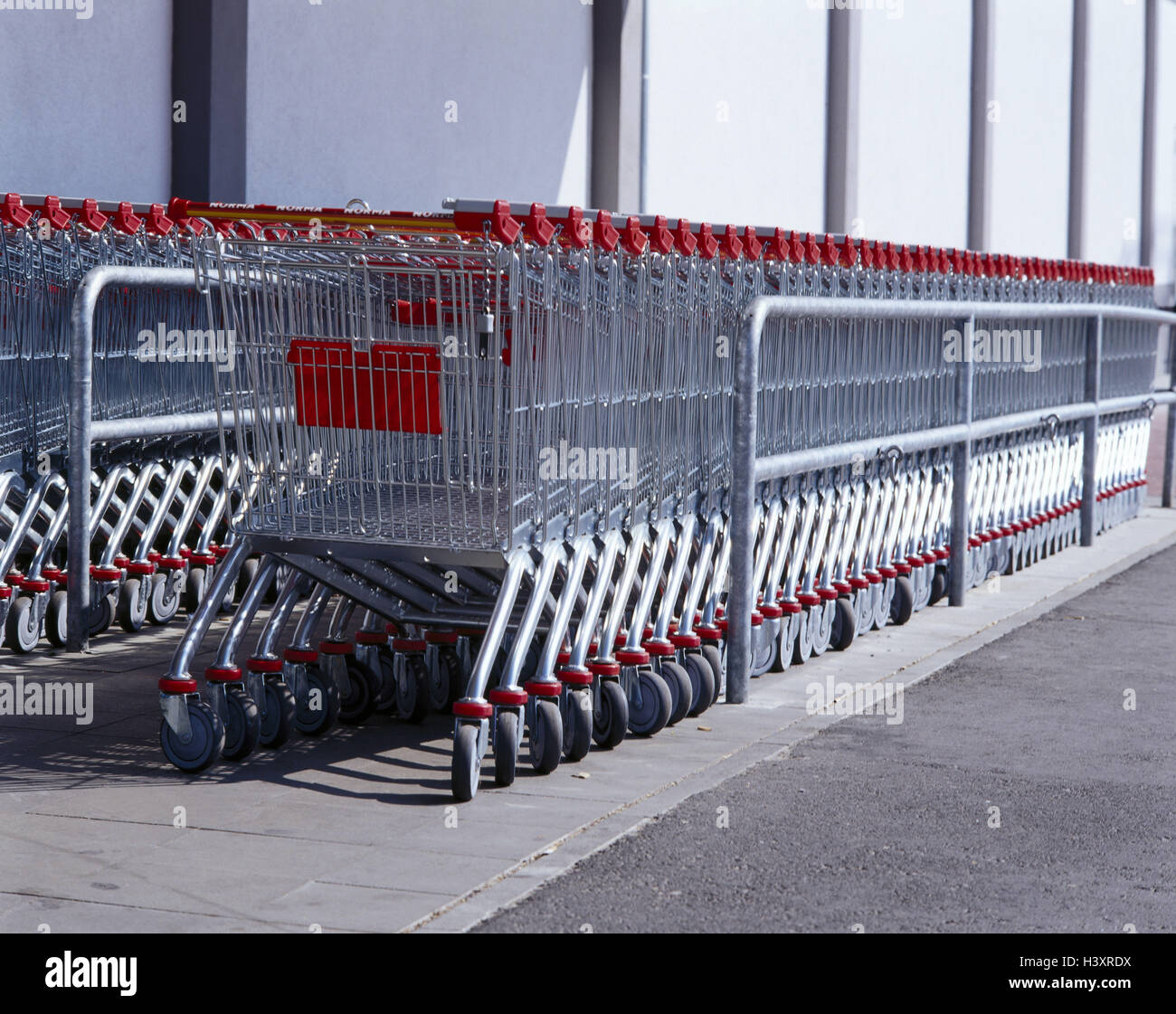 Supermarket, shopping cart, series, detail, shopping, basket goods ...