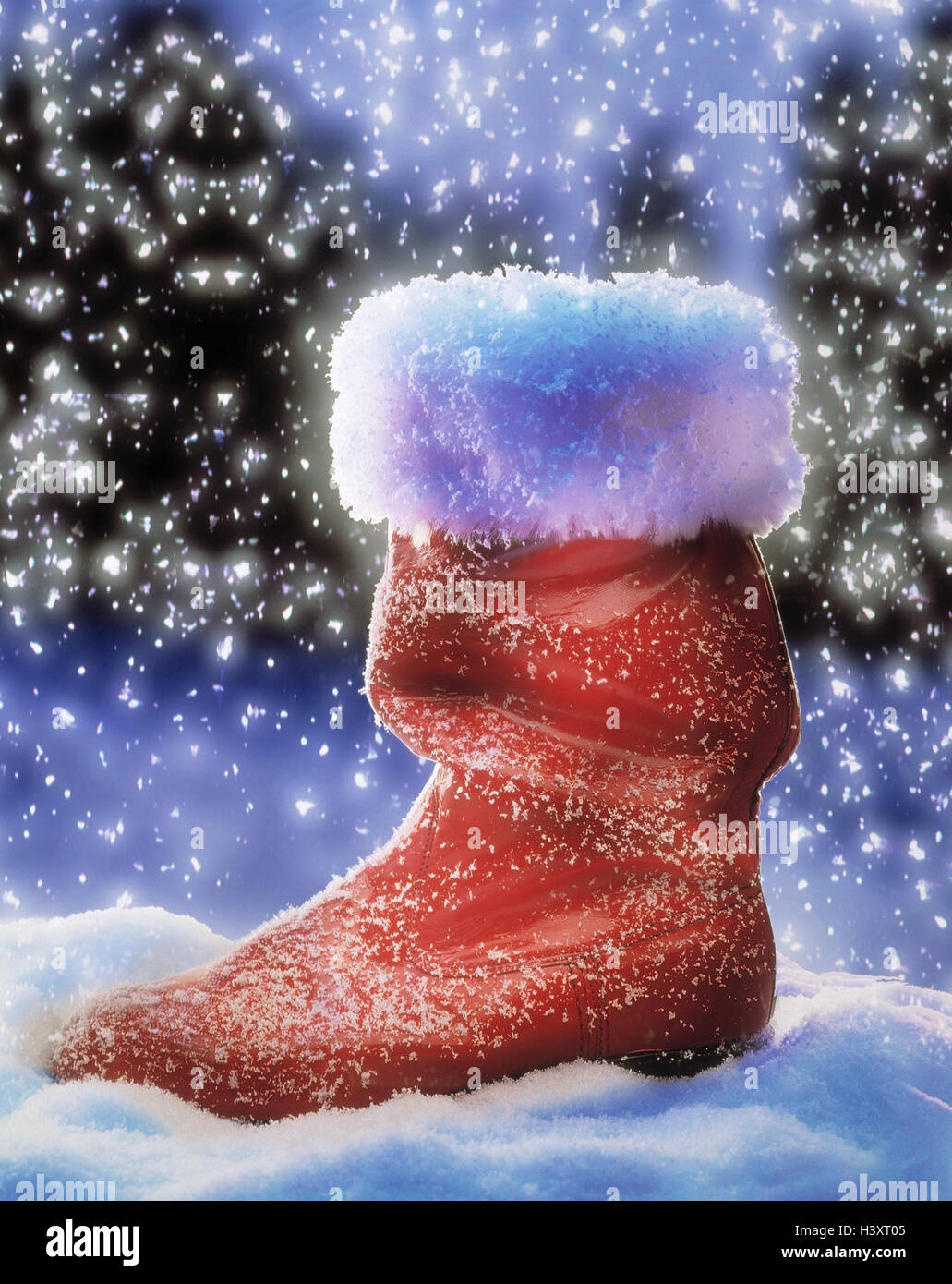 Santa's boots, snowfall Christmas, for Christmas, Santa's traditions ...