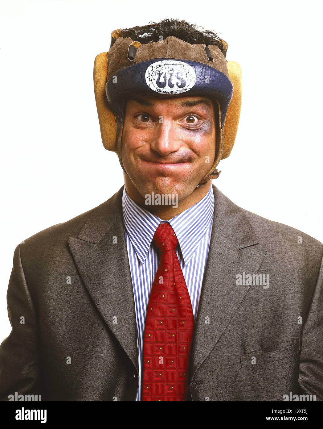 Manager, young, helmet, injury, eye, blue, facial play, portrait, Men ...