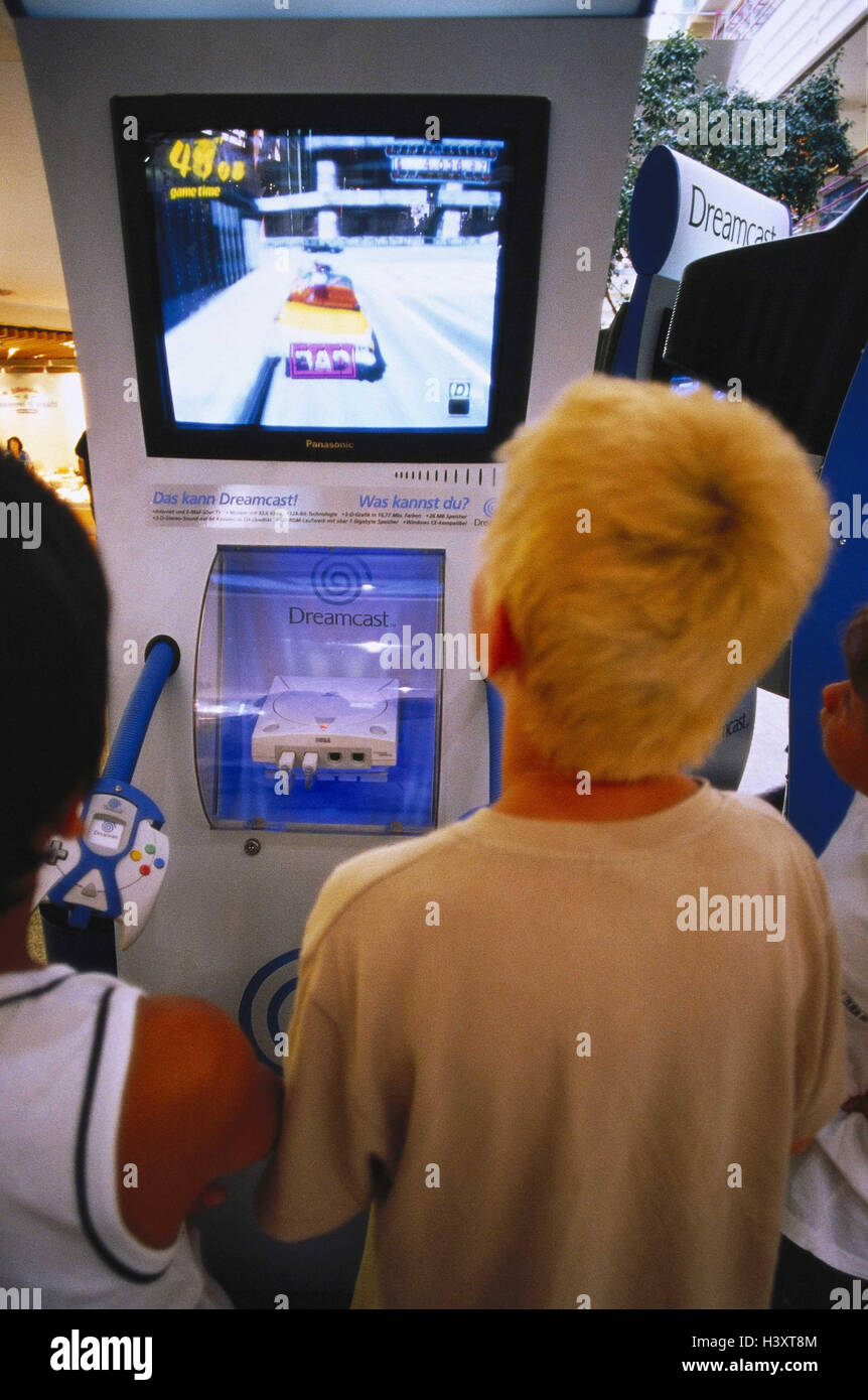 Amusement arcade, boy, computer game, Dreamcast, arcade game, video ...