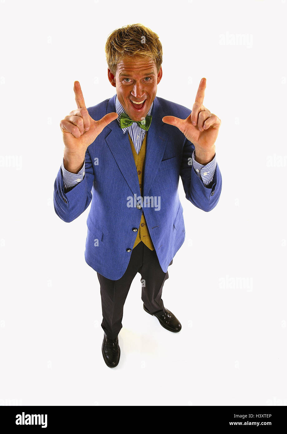 Men, businessman, hint, number two, positively, body language interpret ...