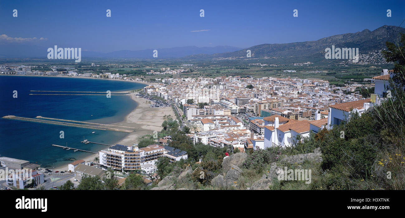 Spain, Costa Brava, Rose, Orstübersicht, coast, sea, the Mediterranean ...