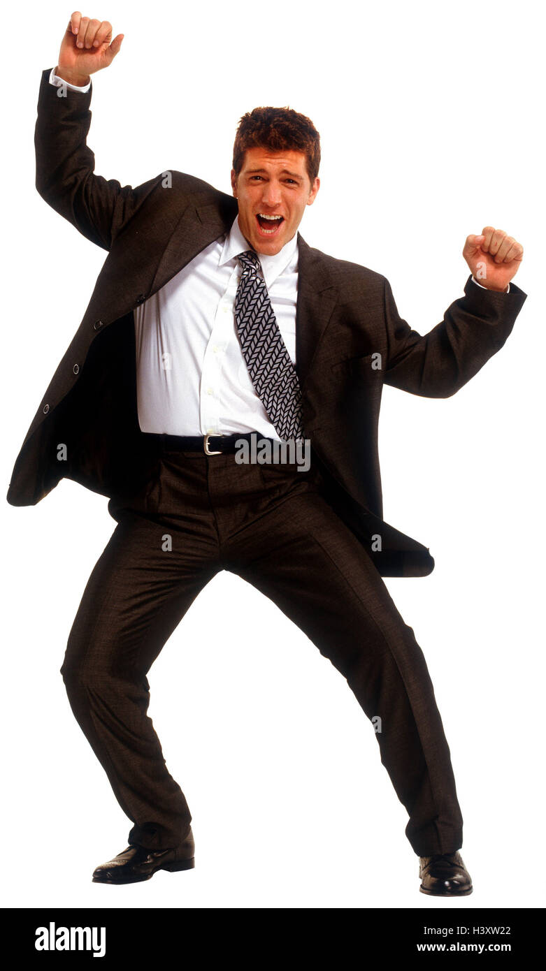 Businessman, young, melted, professions, studio, cut outs, in a good ...