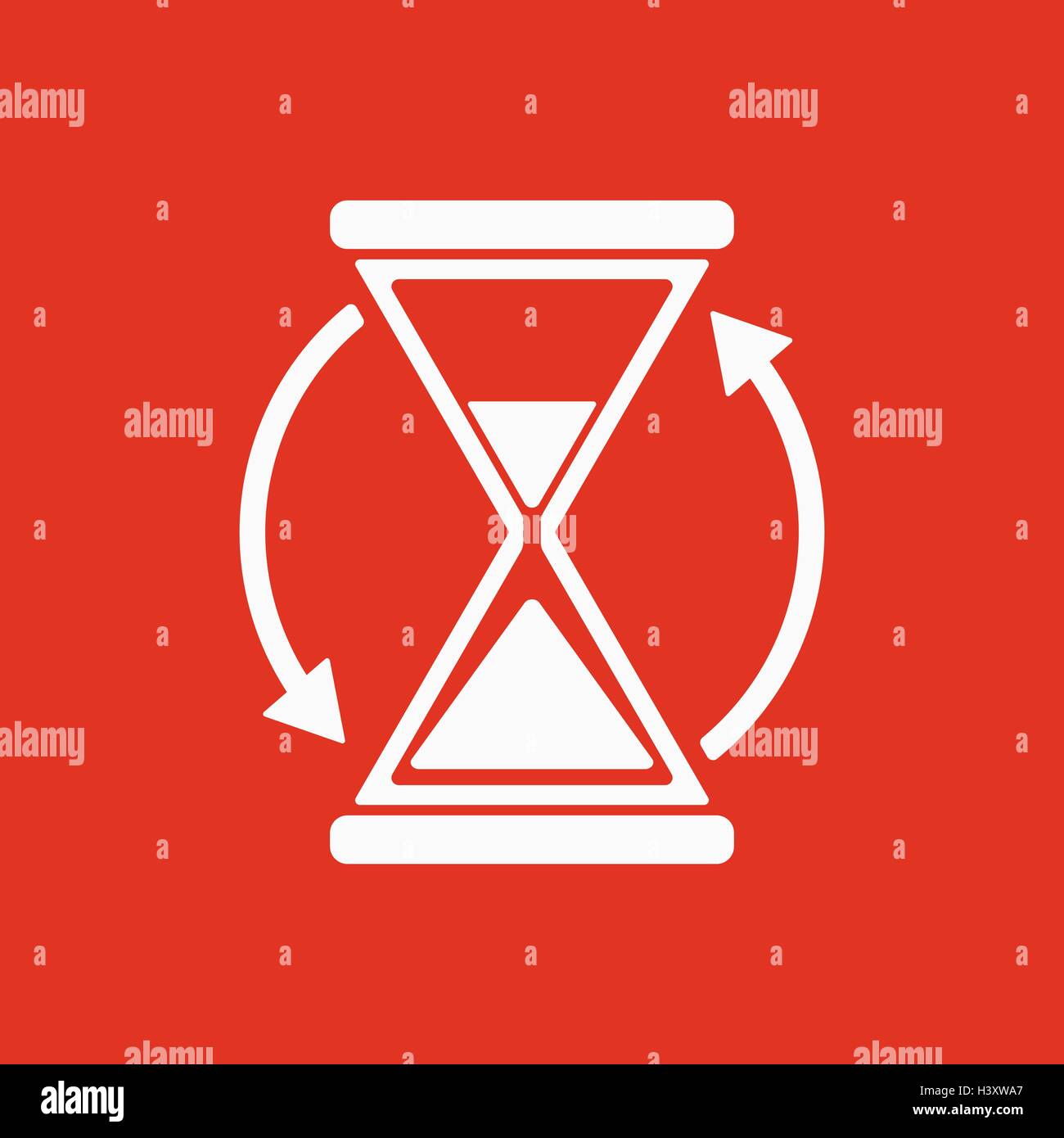 The hourglass icon. Clock symbol Stock Vector Image & Art - Alamy