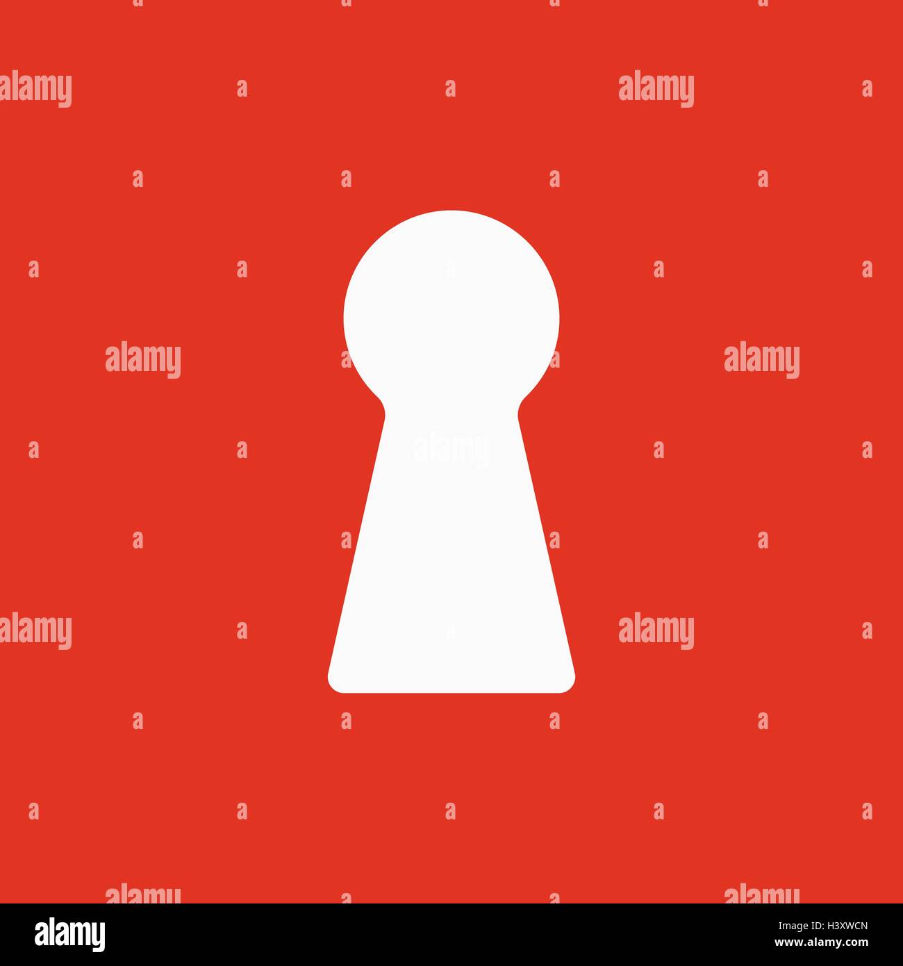 The keyhole icon. Lock symbol. Flat Stock Vector Image & Art - Alamy