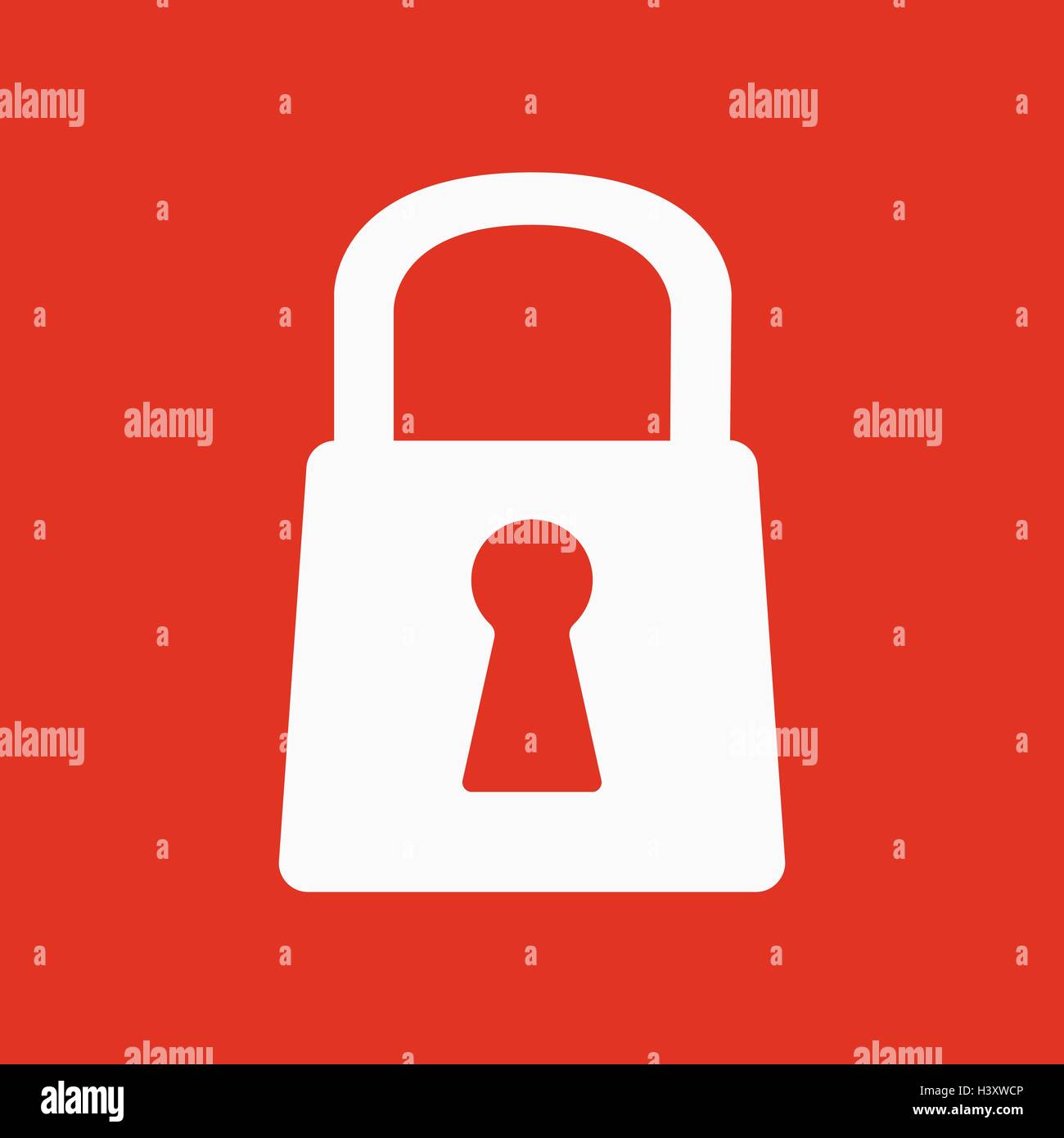The lock icon. Lock symbol. Flat Stock Vector Image & Art - Alamy