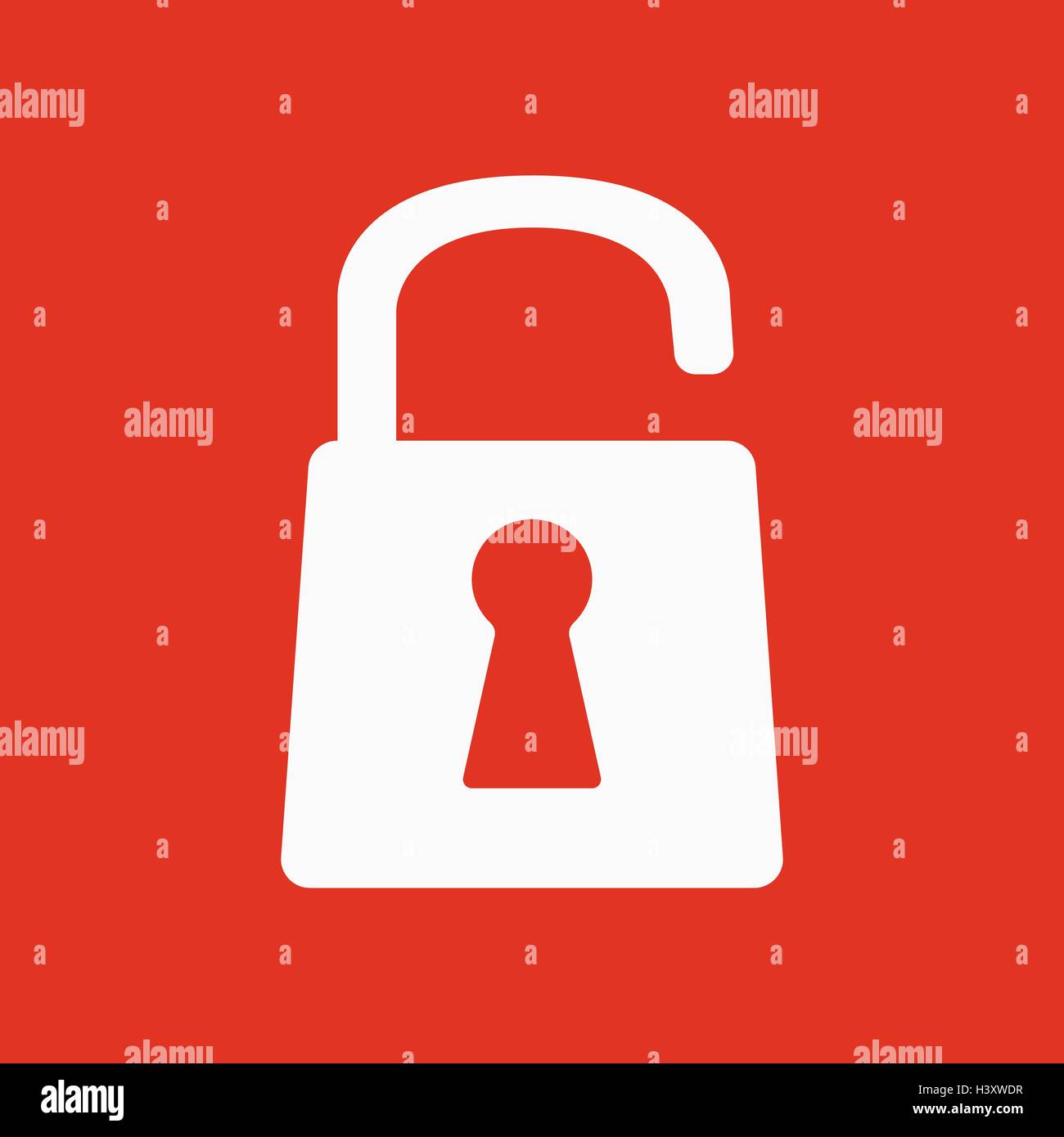 The open lock icon. Lock symbol. Flat Stock Vector Image & Art - Alamy
