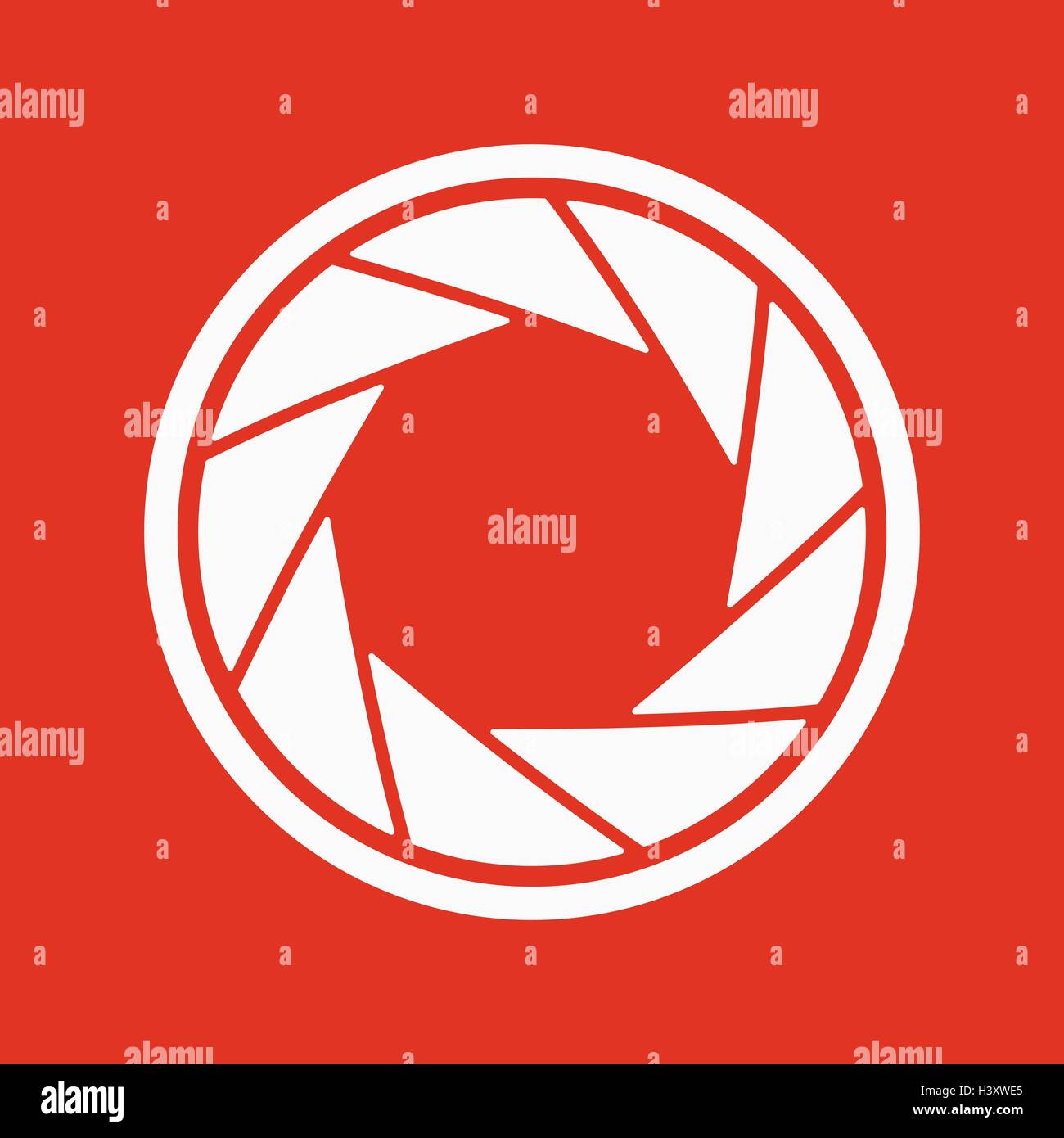 Objective lens camera front view Stock Vector Images - Alamy