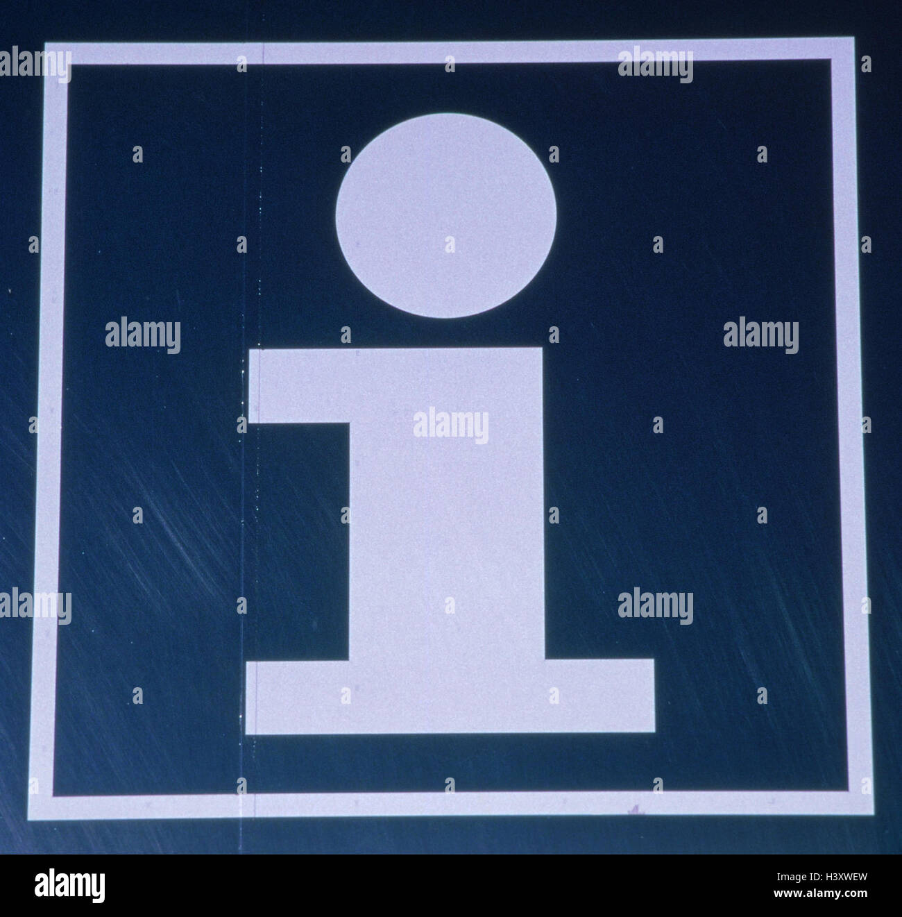 Sign, "i", information, sign, tip, stroke, white, ground, blue Stock ...