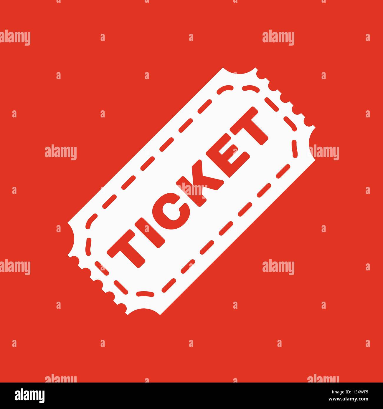 The ticket icon. Ticket symbol. Flat Stock Vector Image & Art - Alamy