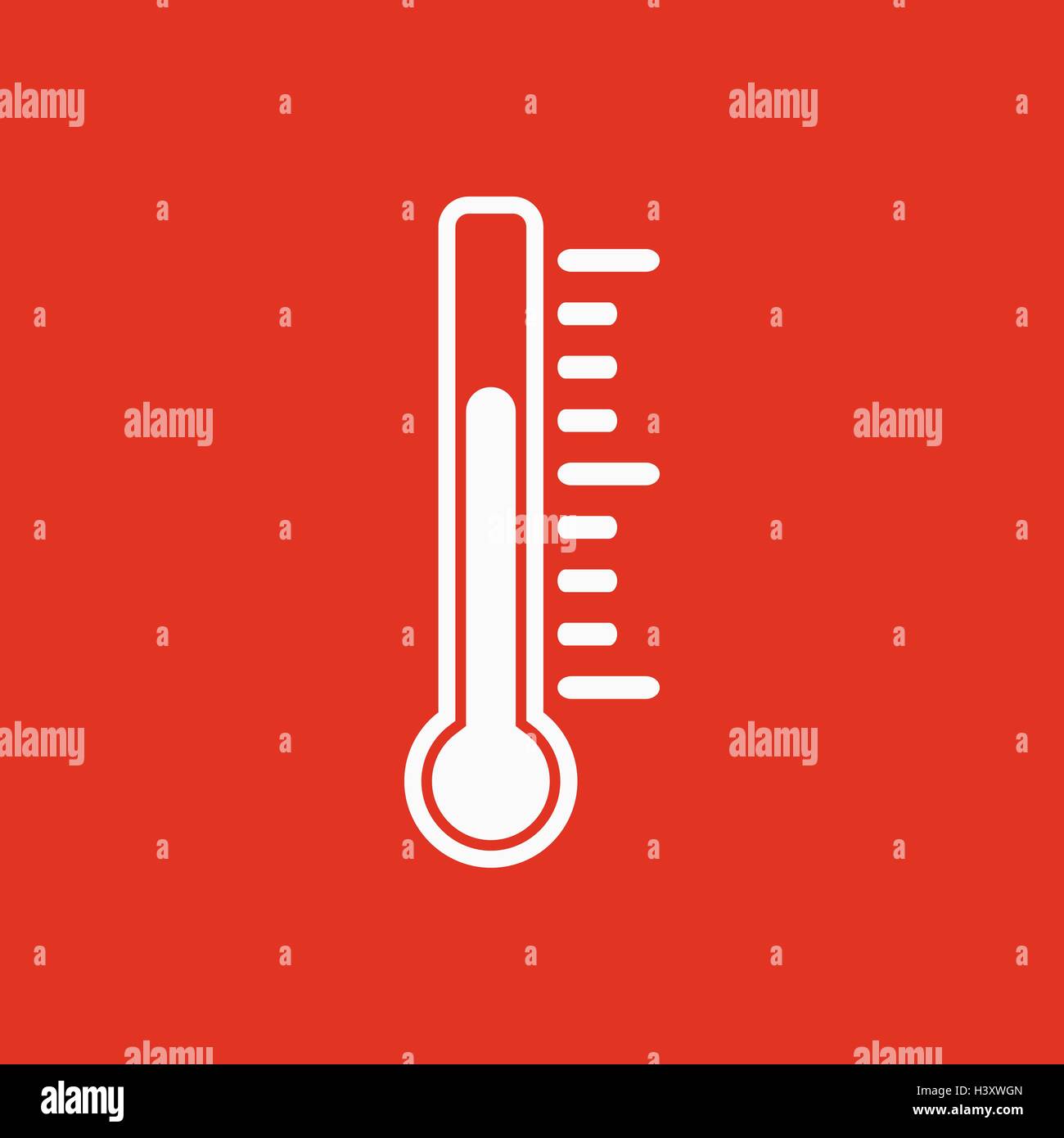 The thermometer icon. Thermometer symbol. Flat Stock Vector Image & Art ...