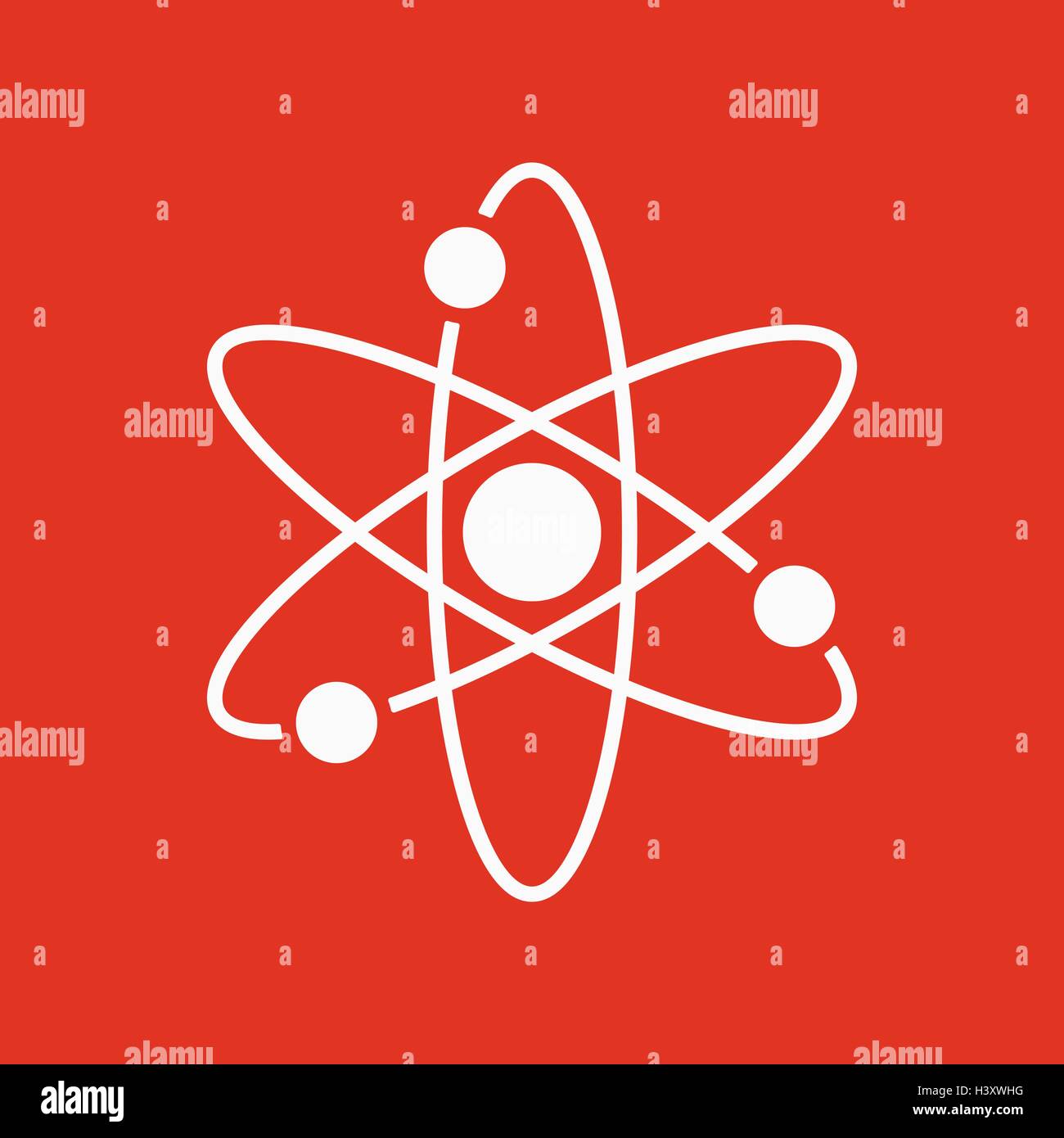 The atom icon. Atom symbol. Flat Stock Vector Image & Art - Alamy