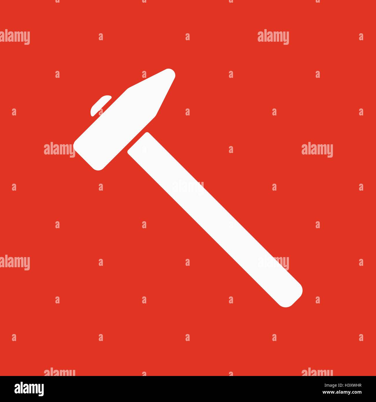 The hammer icon. Hammer symbol. Flat Stock Vector Image & Art - Alamy