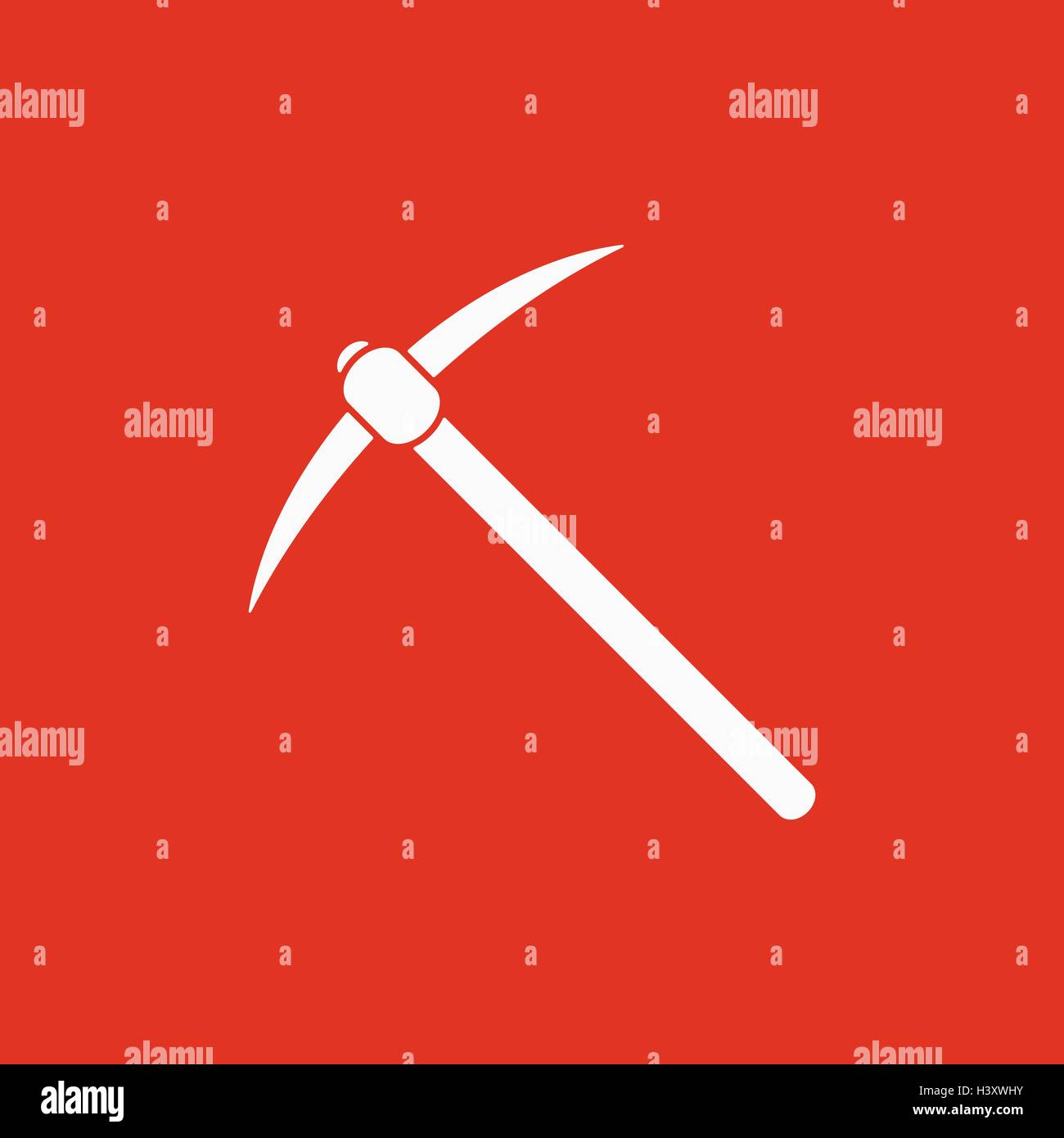 The pick icon. Pickax symbol. Flat Stock Vector Image & Art - Alamy