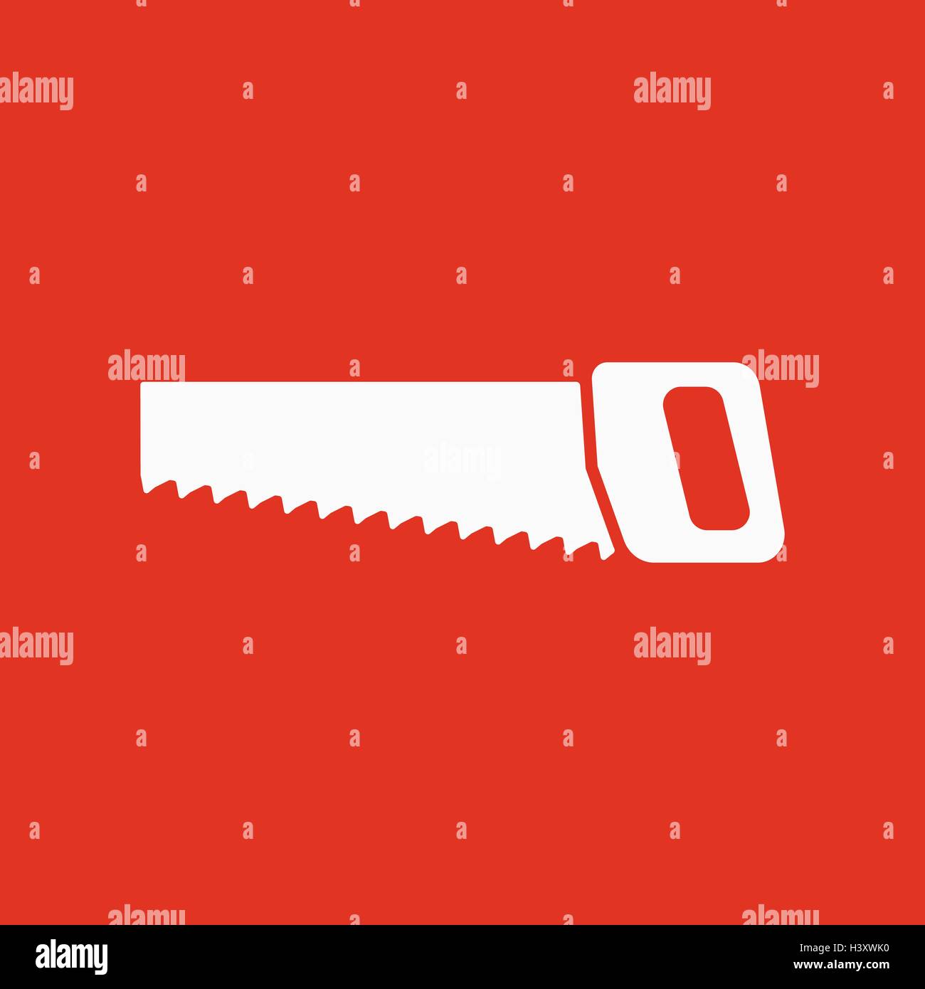 The saw icon. Saw symbol. Flat Stock Vector Image & Art - Alamy
