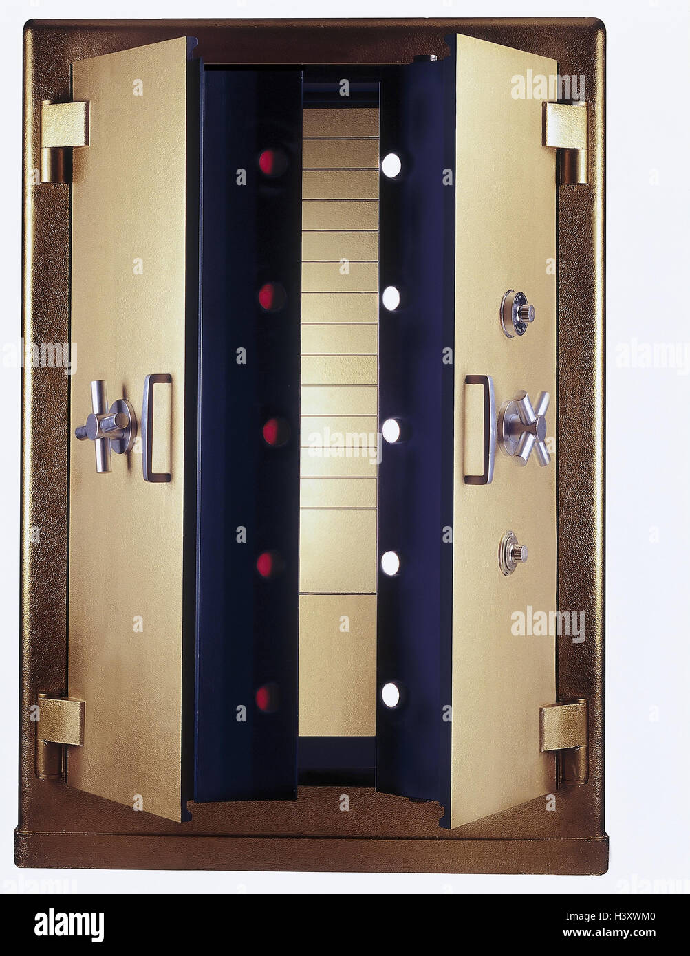 Safe deposit, opened safe, safe, openly, security, protection, money ...