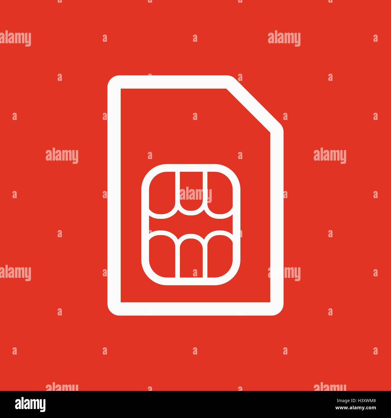 The sim card icon. Sim Card symbol. Flat Stock Vector Image & Art - Alamy