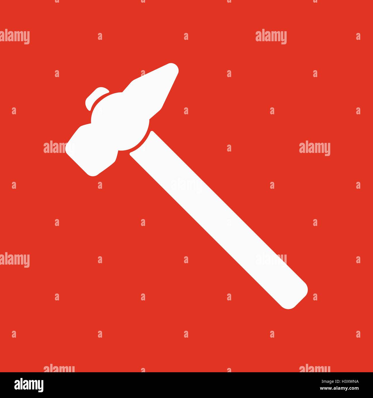 The hammer icon. Hammer symbol. Flat Stock Vector Image & Art - Alamy