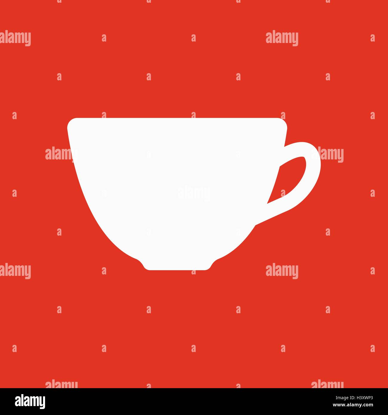 The cup icon. Tea symbol. Flat Stock Vector Image & Art - Alamy