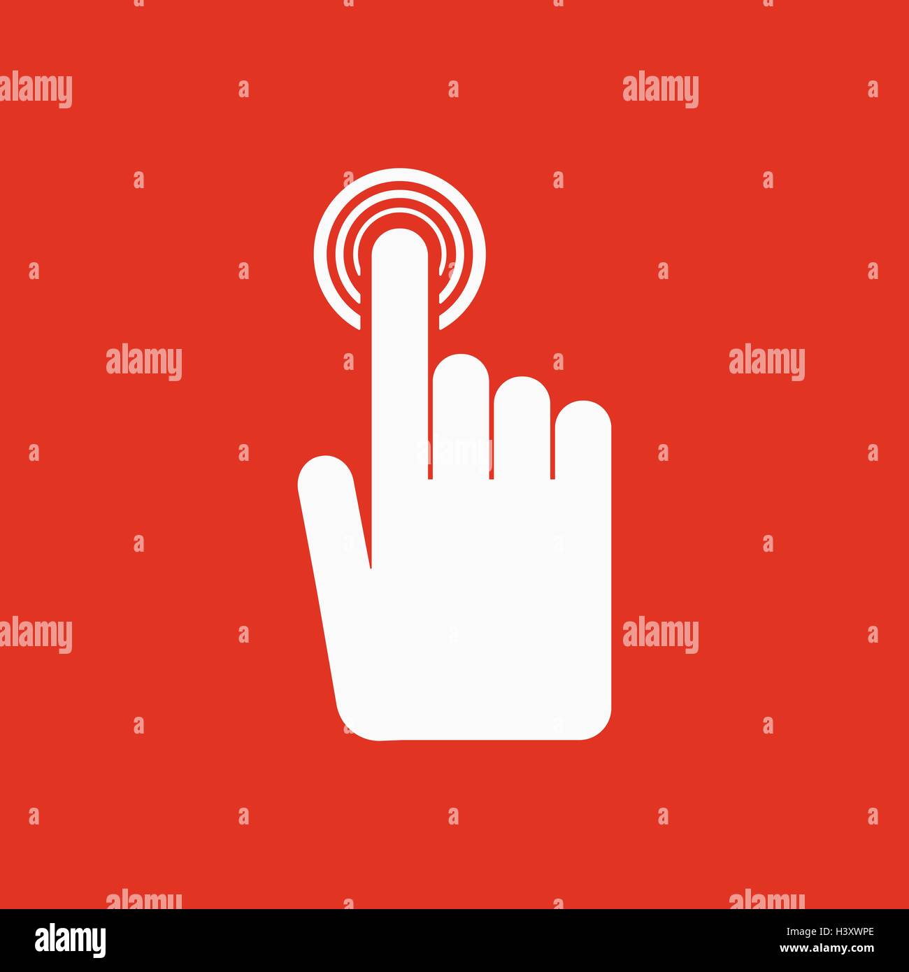 Vector hand click button hi-res stock photography and images - Alamy