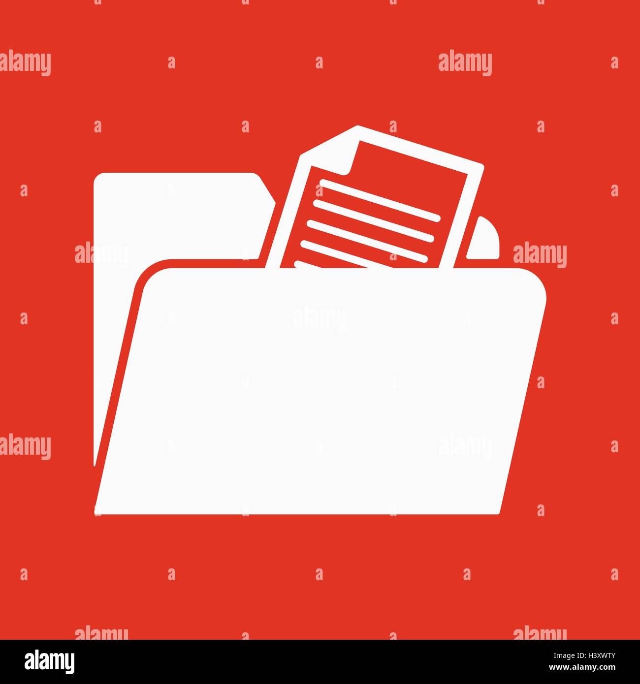 The folder icon. File symbol. Flat Stock Vector Image & Art - Alamy